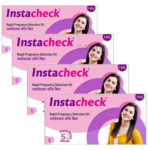 Instacheck Rapid Pregnancy Detection Kit Buy Combo Pack Of 4 0 Units At Best Price In India 1mg