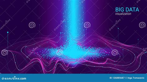 Abstract 3d Big Data Visualization Stock Vector Illustration Of Geometric Fractal 126885687