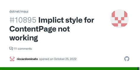 Implict Style For Contentpage Not Working · Issue 10895 · Dotnetmaui