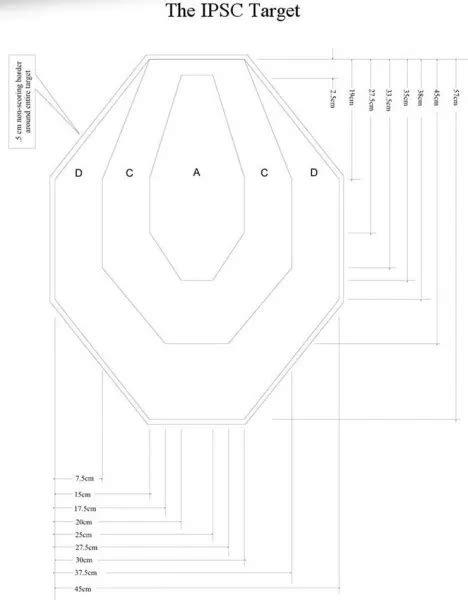 Ipsc Cardboard Targets White Back 50 Pack Cardboard Targets Ipsc