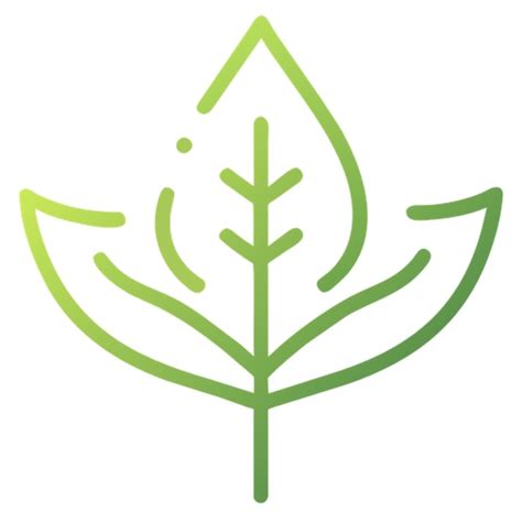 Premium Vector Leaf Icon Outline Gradient