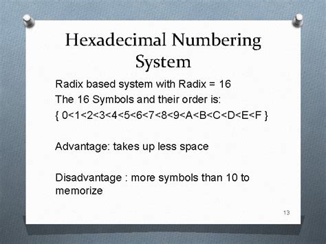 Binary Decimal And Hexadecimal Numbers 1 Numbering Systems