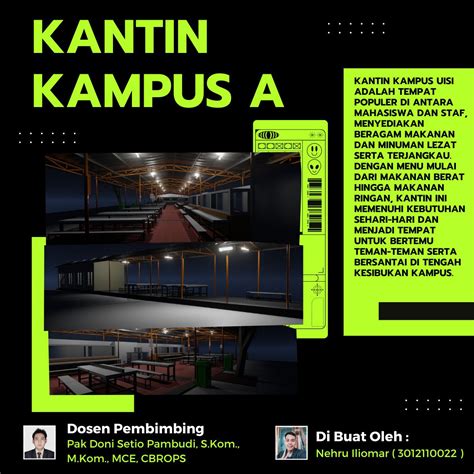 3d Model Kantin Kampus A Uisi Galeri Mahakarya Civitas Akademika Uisi