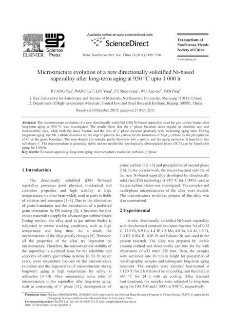 PDF Microstructure Evolution Of A New Directionally Solidified Microstructure Evolution