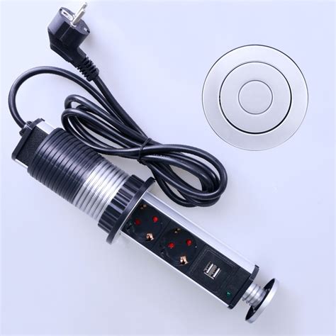 Bcsongben Pull Socket Pop Up 3 Power Socket 2 Usb Grandado