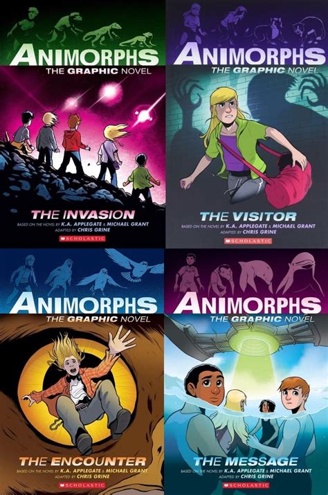 Animorphs Graphic Novel 4 Books Set The Invasion The Visitor The
