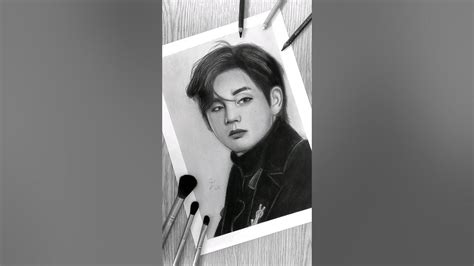 نقاشی تهیونگ نقاشی بی تی اس سیاهقلم بیتفاوتنباشیم تهیونگ Youtube