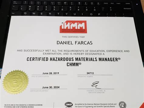 Procuring Chmm Certificate Bcsp Certification Assistance