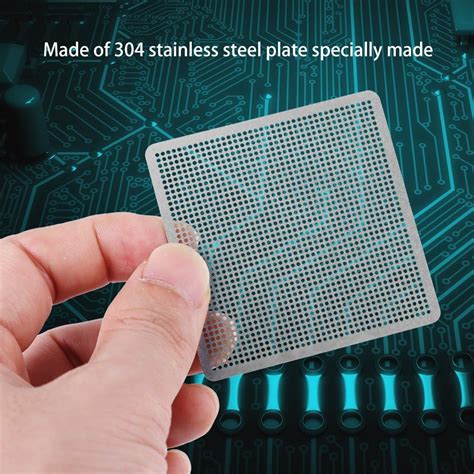 Buy 27pcs Universal Directly Heat Bga Reballing Net Stencils Templates For Soldering Accessories