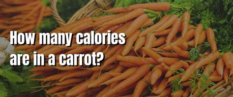 How Many Calories Are In A Carrot MY Healthy Balance