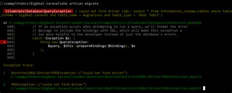 running laravel migrations while skipping runtime errors your first