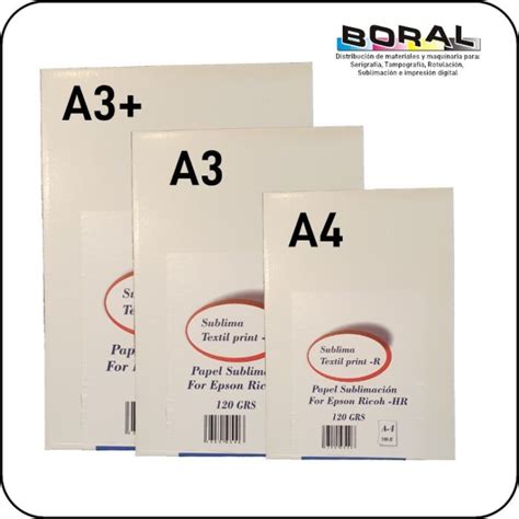 Papel SublimaciÓn 120 Gr A4 A3 A3 Distribuciones Boral