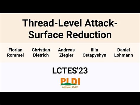 Free Video Thread Level Attack Surface Reduction For Enhanced Security