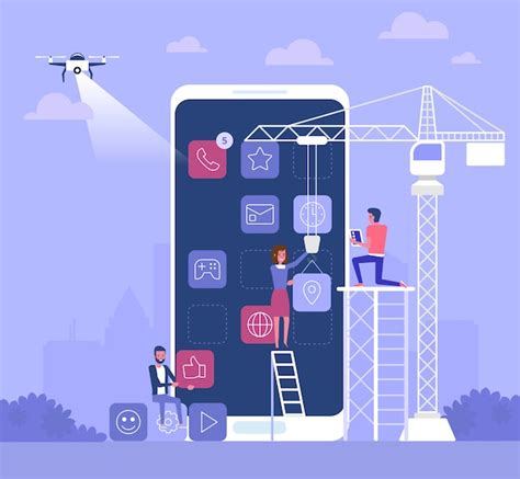 Premium Vector Mobile Application Development