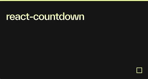 React Countdown Codesandbox