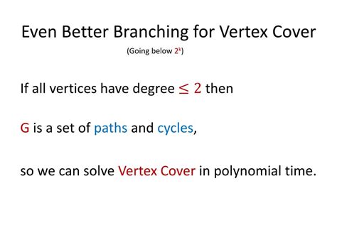 Ppt Parameterized Complexity Part I Basics Kernels And Branching