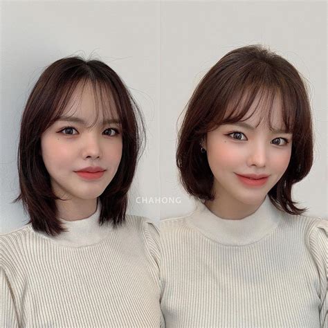 차홍룸목동점 Repost Chjisoo ・・・ 차홍룸박지수 보니펌 밤비브라운 🤍 레이어드단발컷 에 풍성하고 자연스러운 컬을 넣어 고급스러운 무드의