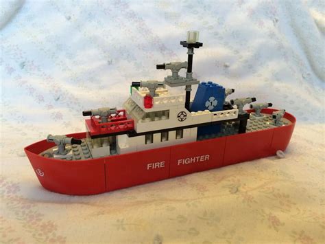 Original Vintage Lego Fire Fighter Boat 775 316 Stickers Rare Pieces
