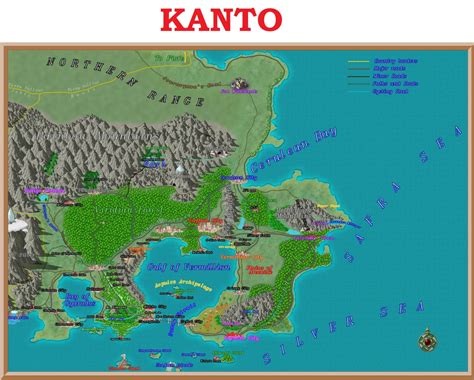 Map Of Kanto With Anime Locations Ive Been Playing Around With