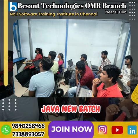 Besant Technologies Omr On Linkedin Javaclass Programmingcommunity Techeducation Omr Chennai