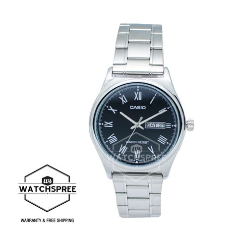 Casio Mens Standard Analog Silver Stainless Steel Band Watch Mtpv006d 1b Mtp V006d 1b Shopee