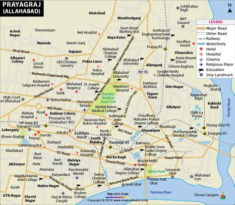 Allahabad City Map Prayagraj City Map