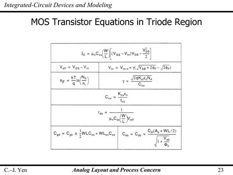 Lect10 Analog Layout And Process Concern PPT Lect10 Analog Layout And Process Concern PPT