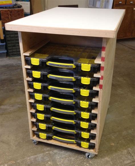 Organizer Boxes And Rack Small Parts Organizer Shop Storage Diy