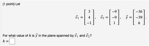 Solved Point Find A Set Of Vectors U V In R That Chegg Com