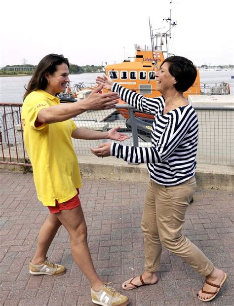 Thank You Sweet Moment Holidaymaker Meets Lifeguard Who Saved Her Life Uk News Express
