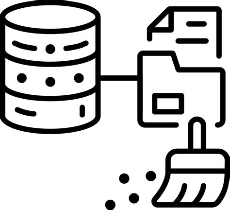 Data Cleaning Icon In Line Style 54573652 Vector Art At Vecteezy