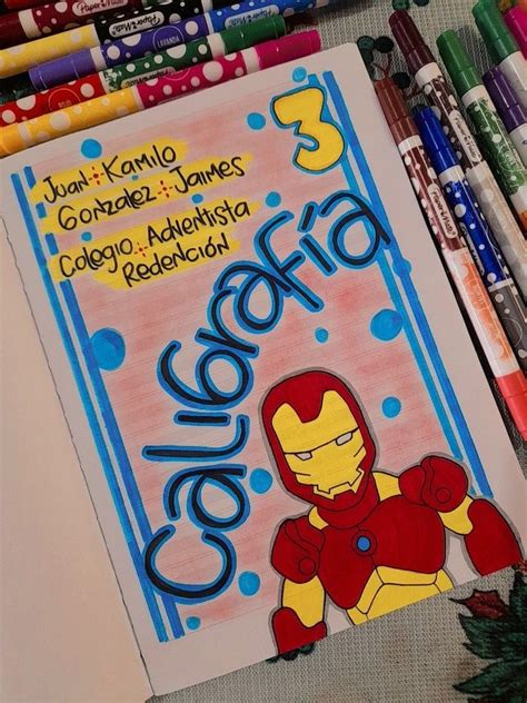 Portada Cuadernos Caligrafía Caratulas Escolares Cuadernos Cuaderno