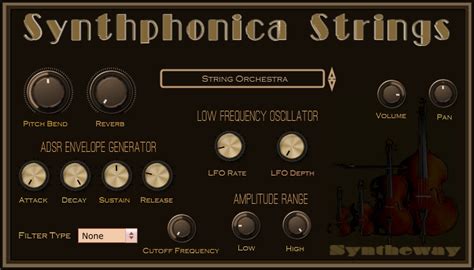 Synthphonica Strings VST VST3 Audio Unit Plugins String Ensembles Solo Violin Viola Cello
