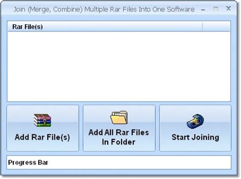 Join Merge Combine Multiple Rar Files Into One скачать на Windows