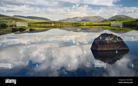 Beautiful Lakeside Landscape Scenery Of Lakes Surrounded By Mountains
