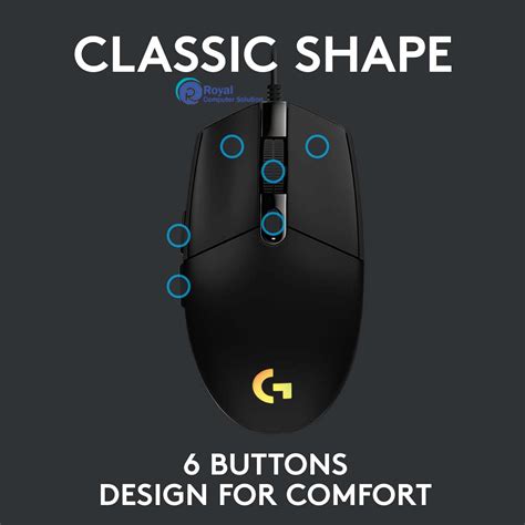 Logitech G102 Usb Light Sync Gaming Mouse With Customizable Rgb Lighting 6 Programmable Buttons