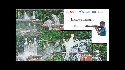 විදුරු බෝතල් ටිකකට වෙඩි තියලා තුවක්කුවෙ පවර් එක් බැලුවා Shoot Water Bottle In Experiment Youtube
