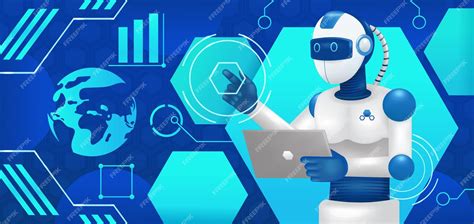 Premium Vector Robots Rule The Tech World 3d Illustration