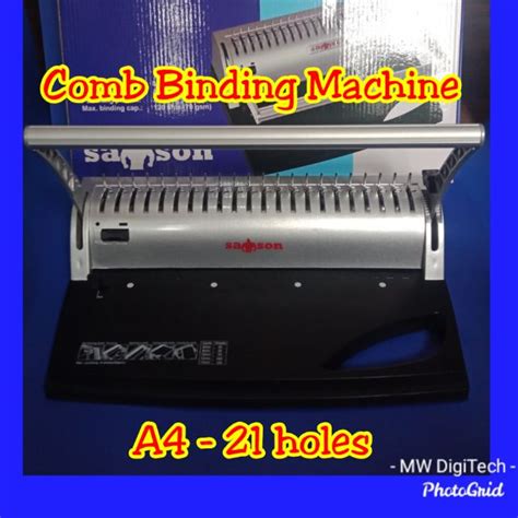 Comb Binding Machine A4 21 Holes Shopee Philippines