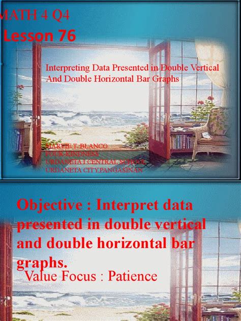 Lesson 76 Interpreting Data Presented In Double Vertical And Double