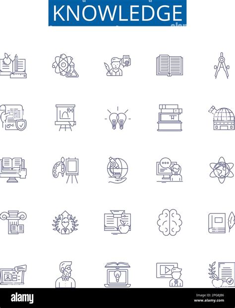 Knowledge Line Icons Signs Set Design Collection Of Understand Learn