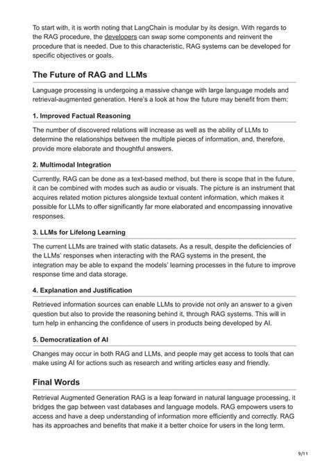 Retrieval Augmented Generation A Complete Guide Pdf