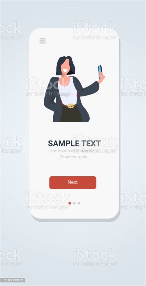 휴대 전화 스마트 폰 화면 온라인 모바일 앱 초상화를 사용하여 휴대 전화 카메라 미소 소녀와 셀카 사진을 찍는 여자 가공의 인물에 대한 스톡 벡터 아트 및 기타 이미지