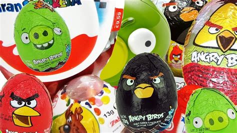 Angry Birds Surprise Eggs Chocolate Eggs Toys Youtube
