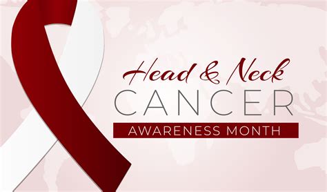 Head And Neck Cancer Cancer Awareness Month Background Illustration