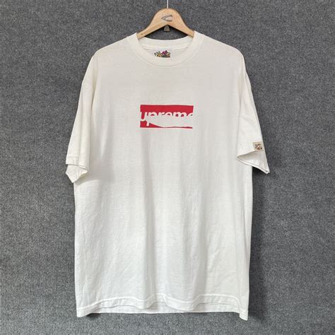 Vintage × Wrongwroks 2000s Supreme Box Logo Parody Artwork T Shirt