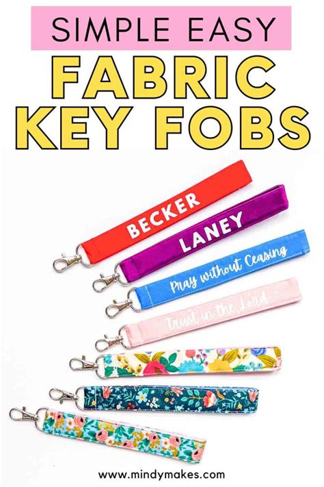 How To Sew An Easy Key Fob Free Pattern MindyMakes