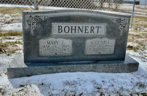 August Vincent Bohnert 1884 1938 Memorial Find A Grave