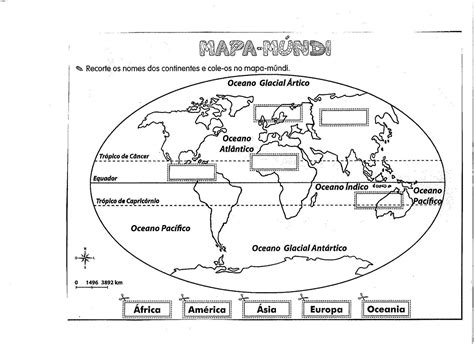 Atividades Com O Mapa Múndi Trabalhando Com Mapas EspaÇo Educar