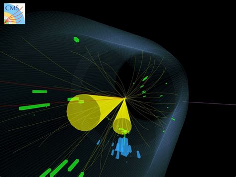 Cms Experiment At Cern Display Of An Event As Detected In The Cms Detector Where The Higgs